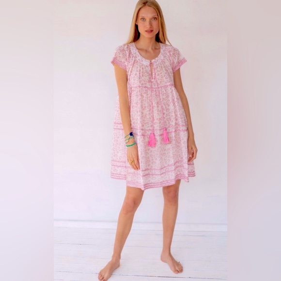gallabia | Dresses | Nwt Gallabia Mini Pina Collada Pink And Green ...